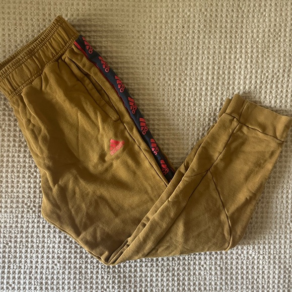 adidas | Pants | Adidas Mens Brand Love Jogger Pants Camel Color | Poshmark